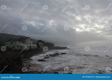 Shelter Cove California Stormy Weather Stock Image Image Of Rain