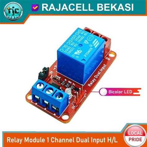 Jual Relay Module Dual Input High Low Trigger 33v 5v 12v 24v Robotdany