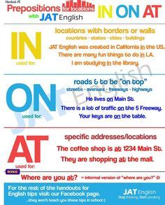 Preposition Ideas Prepositions Learn English Teaching English