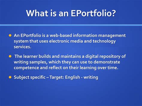 Ppt Freshman Eportfolio Powerpoint Presentation Free Download Id