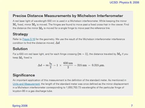 Michelson Interferometer Presentation Ppt Ppt
