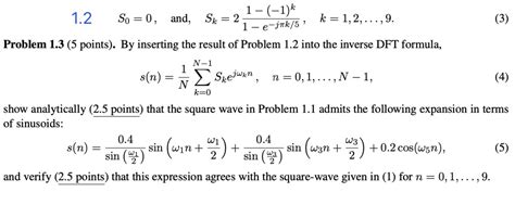 solved 1 1 so 0and s 2 k 1 2 9 e jtk 5 1 2 3 problem 1 3