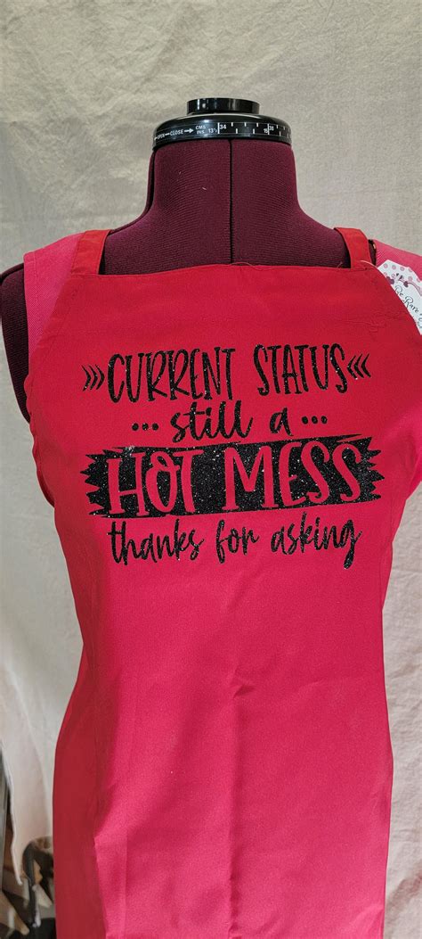 Full Body Apron Custom Apron Apron Washable Apron Hot Mess Apron