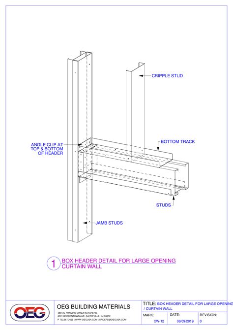 Metal Stud Header Framing Framing With Light Gauge Steel Jlc Online