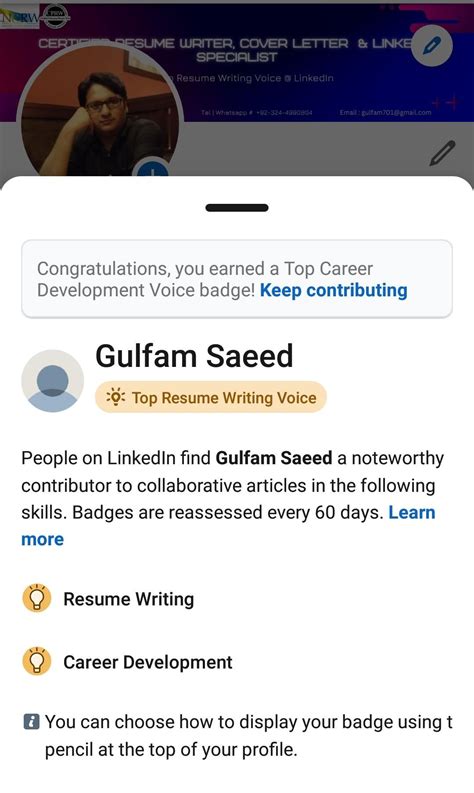 Gulfam S On Linkedin Careerdevelopment Topvoice Grateful Linkedin Career Resumewriting