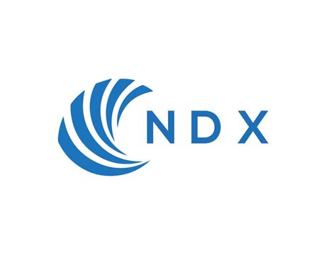 NDX Letter Logo Design On White Background NDX Creative Circle Letter Logo Concept NDX Letter
