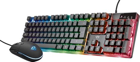 Trust Gaming Keyboard And Mouse Set Gxt 838 Azor Keyboard With Qwerty Uk Layout Led