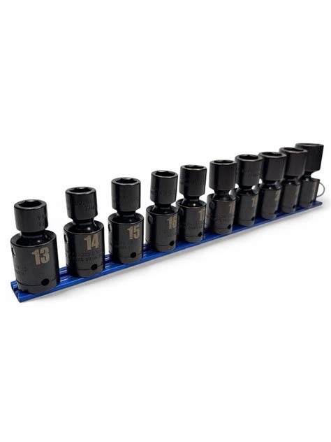 Cornwell Usa 10 Piece 12 Drive Metric Power Universal Socket Set 6