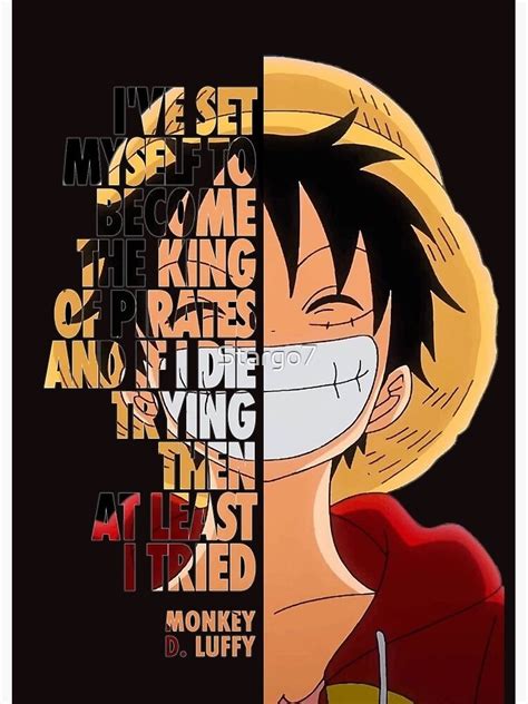 Luffy The King Of Pirates Poster By Stargo7 Redbubble
