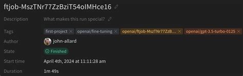 How To Integrate Openai With Weights And Biases Finetunedb