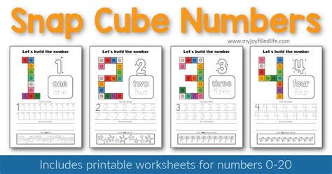 Building Numbers With Snap Cubes My Joy Filled Life