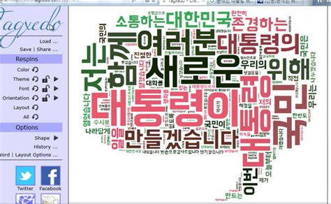 텍스트의 시각화 단어구름 태그 클라우드