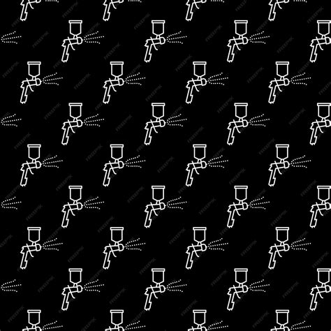 Premium Vector Spray Gun Pattern Vector Geometric Outline Dark