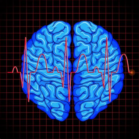 Premium Vector Human Brain And Brain Graph On Grids
