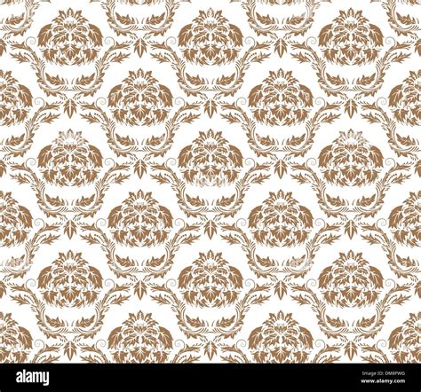 Seamless Damask Pattern Stock Vector Image Art Alamy