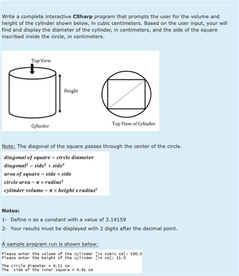 solved write a complete interactive csharp program that