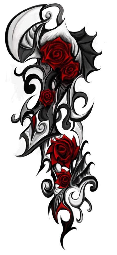 Latest Rose Tribal Tattoo Model Tattoo Ideas Tattoos Tribal