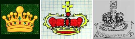 How To Draw A Crown Step By Step Easy Princess With Color