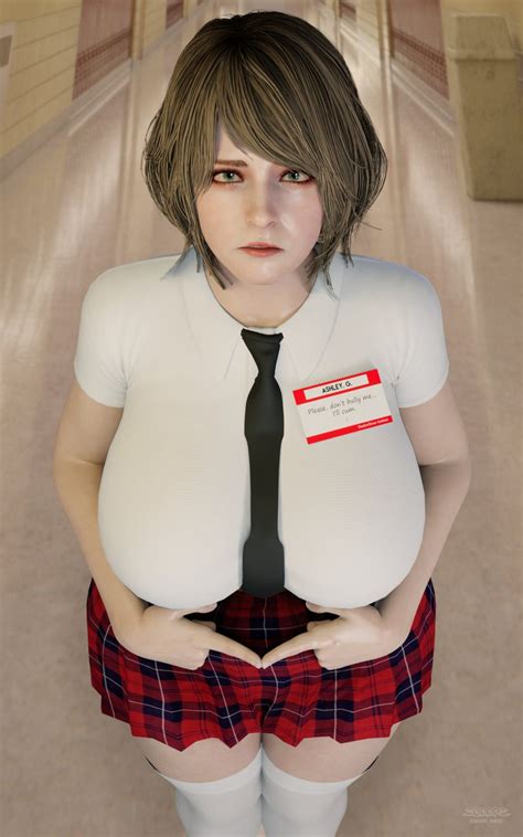 Resident Evil Sex Art Artwork Large Breasts Skirt Resident Evil