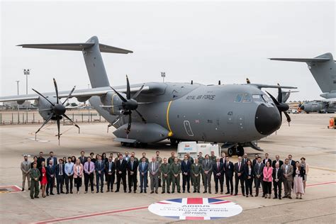 O último Airbus A400m Atlas Da Raf Força Aérea
