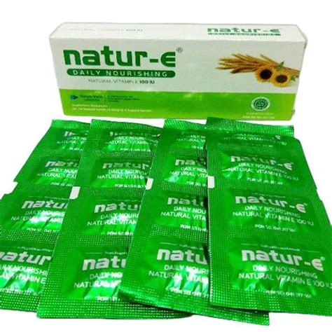 Natur E 100 Iu Kapsul 1 Kotak 4 Strip Isi 16 Lazada