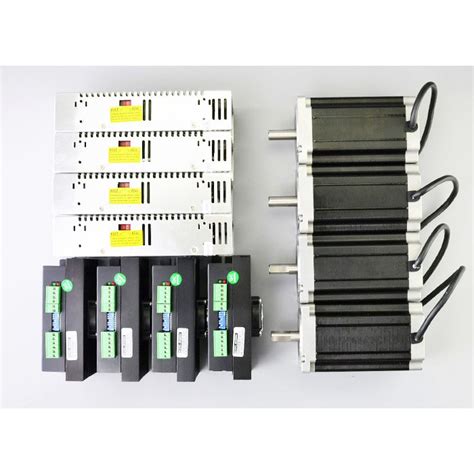 Buy 4 MA860H 34HS59 4 Axis Stepper Motor Kit 13 0Nm 1841oz In 1 8 Deg Nema 34 Stepper Motor