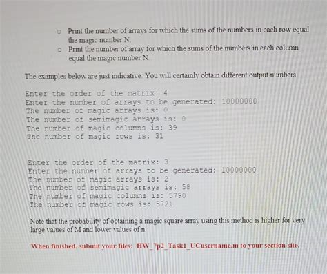 Solved Task 1 Of 1 In Mathematics A Square Array Of