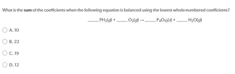 Solved What Is The Sum Of The Coefficients When The Chegg Com