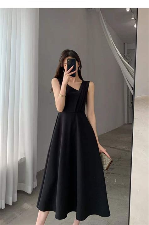 M Xl당일출고 셀프웨딩브라이덜샤워 여름 신상 촬영 파티원피스 나시 플레어원피스 블랙드레스 롱드레스 ~xl사이즈 파티드레스 결혼식 돌잔치 피로연 이브닝 2부 드레스