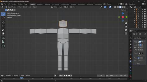 My Work After Mirror Modifier Show GameDev Tv
