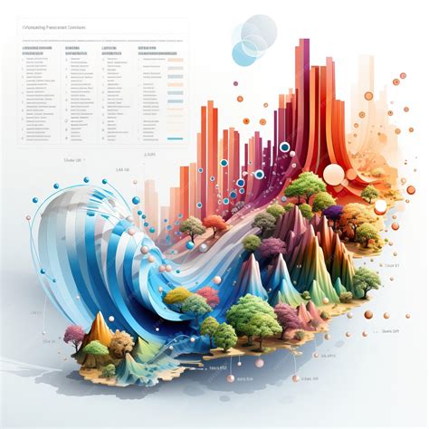 Premium Vector Realistic Vector Data Visualization On White Background