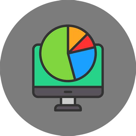 Statics Filled Grey Circle Icon 51053621 Vector Art At Vecteezy