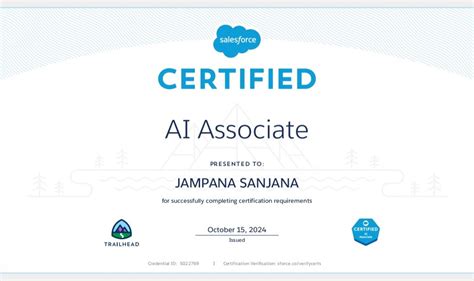 Sanjana Jampana On Linkedin Salesforce Ai Trailhead