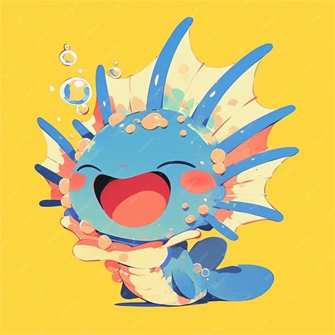 Goby Fish Cleaning A Coral Head Premium Ai Generated Vector