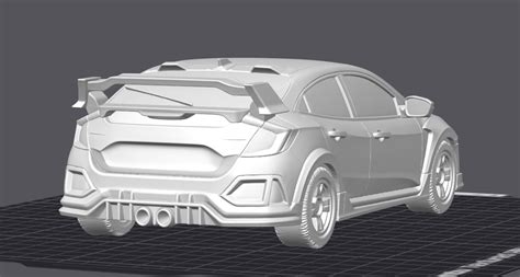 🚗 Civic Fk8 3d Car Model・ Stl File For 3d Printing・cults