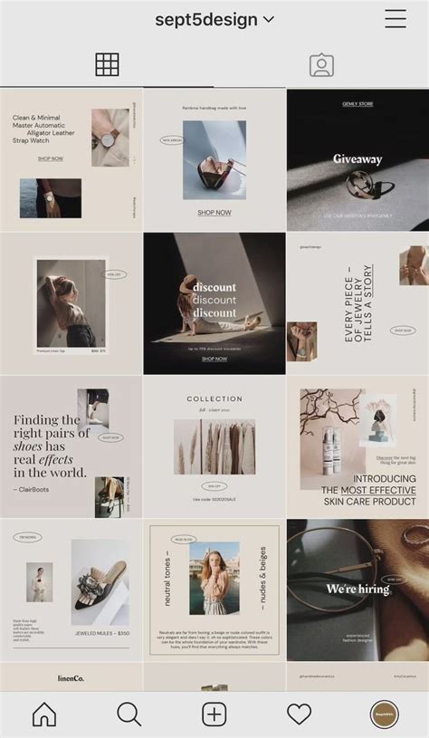 Instagram Design Templates For Online Shopping And Small Businesses Linstagram Nourrit Les Id