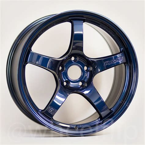 Gram Lights 57cr 18x95 38 5x120 Eternal Blue Pearl Set Wheelflip