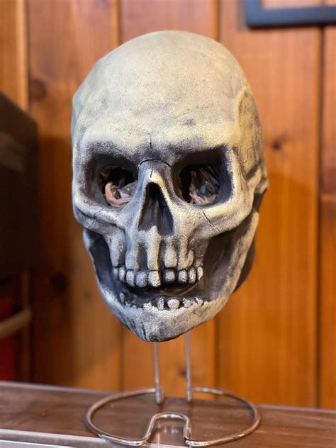 Bonehead 1970s Don Post Glow In The Dark Style Etsy