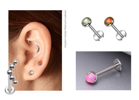 Implant Grade Titanium Flat Back Labrets Page 8 Bm25 Body Jewelry