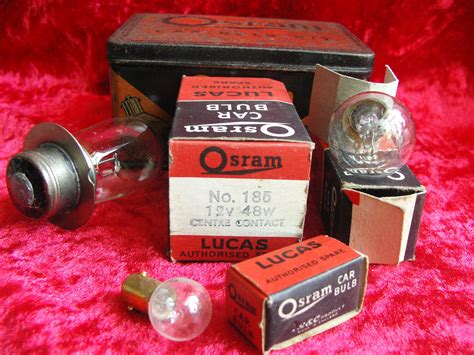 A Nice Old Vintage Osram Car Bulb Kit In Its Tin Automobile Etsy