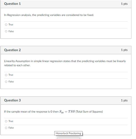 Solved In Regression Analysis The Predicting Variables Are