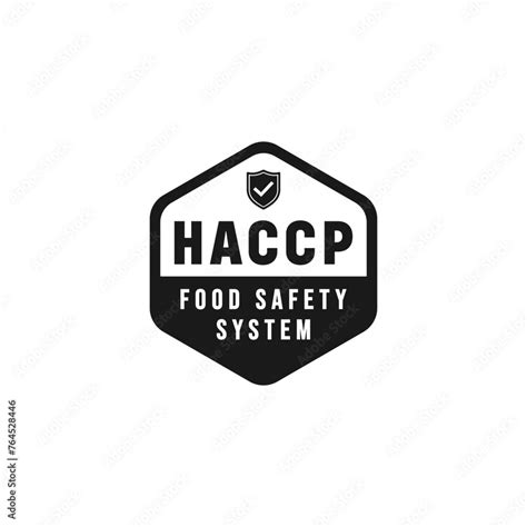 Haccp Label For Food Safety Logo Or Haccp Food Safety Certificate