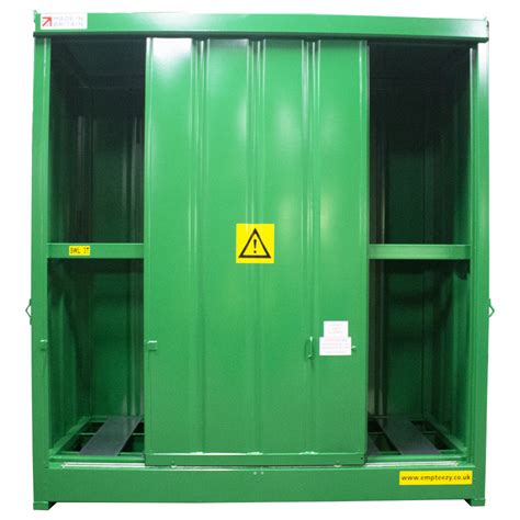 Steel Bunded Ibc Storage Unit Dual Purpose 4 Ibc 16 Drum Store