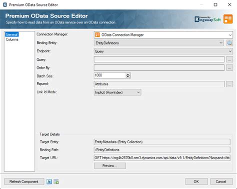 Extracting CRM Entity Metadata Using Premium OData Components