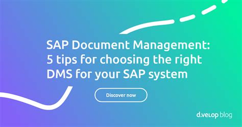 Sap Document Management Choosing The Right Dms Dvelop