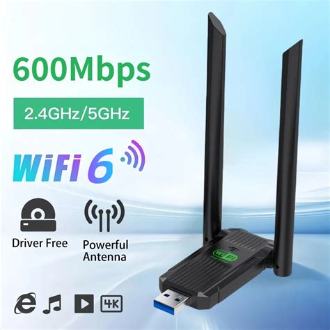 1800Mbps WiFi 6 USB Adapter 5G 2 4GHz USB3 0 Wi Fi Dongle Wireless 802