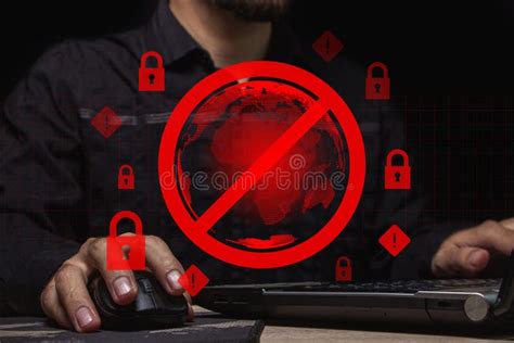 Closing Access To Information On The Internet Access Limitation Stock