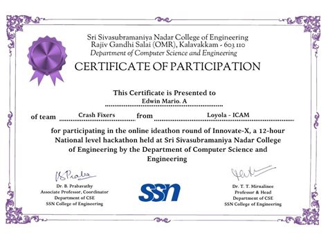 Hackathon Innovation Technology Problemsolving Ssn Edwin Mario A