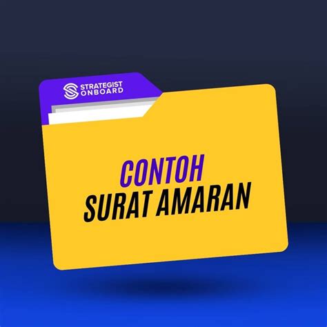 Contoh Surat Amaran Strategist Onboard