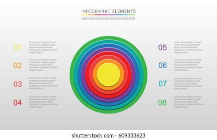 84 Universal Abstract Element Chart Graph Diagram 8 Steps Royalty Free Images Stock Photos
